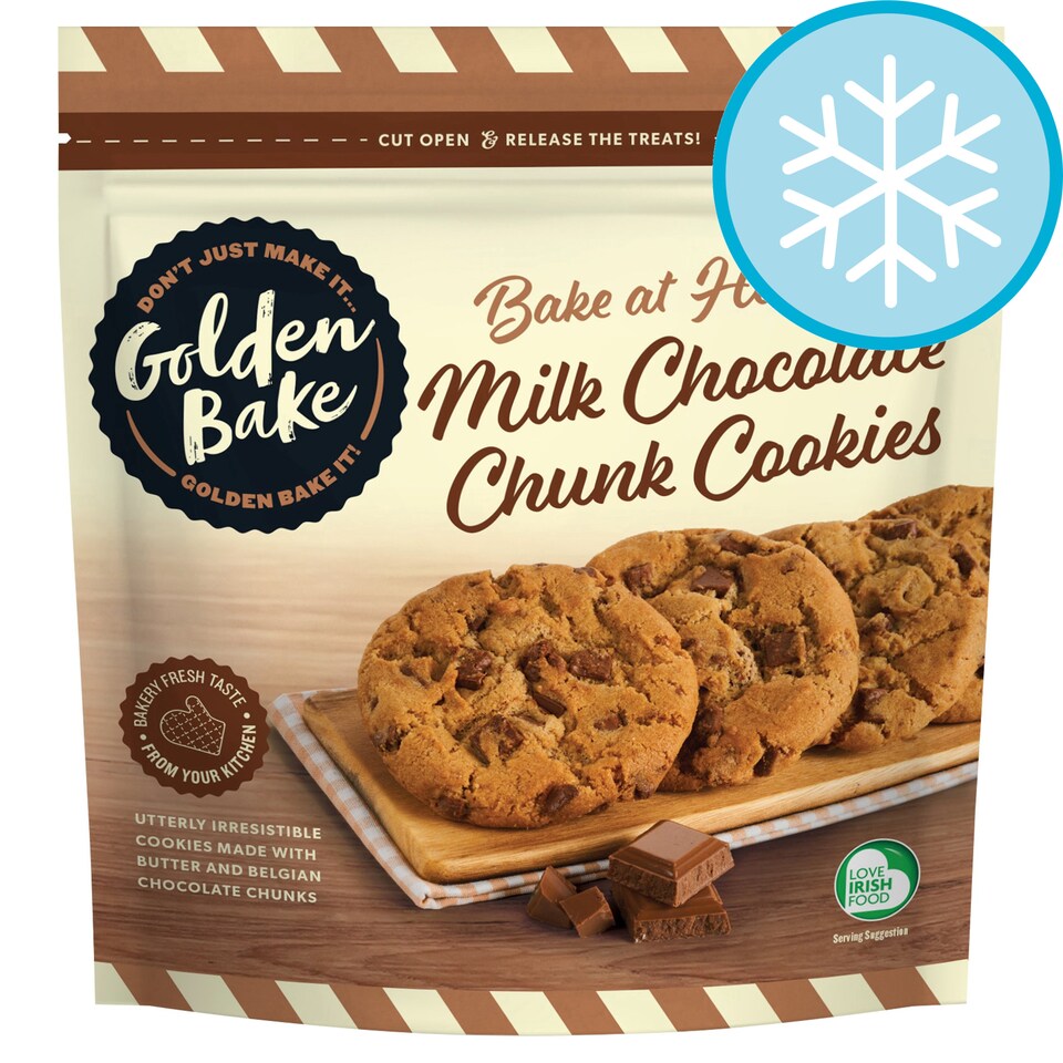 Golden Bake Milk Chocolate Chunk Cookies 270G - Tesco Groceries