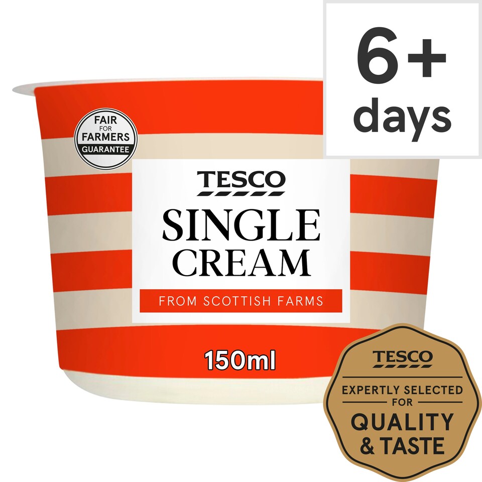 Tesco British Single Cream 150Ml - Tesco Groceries