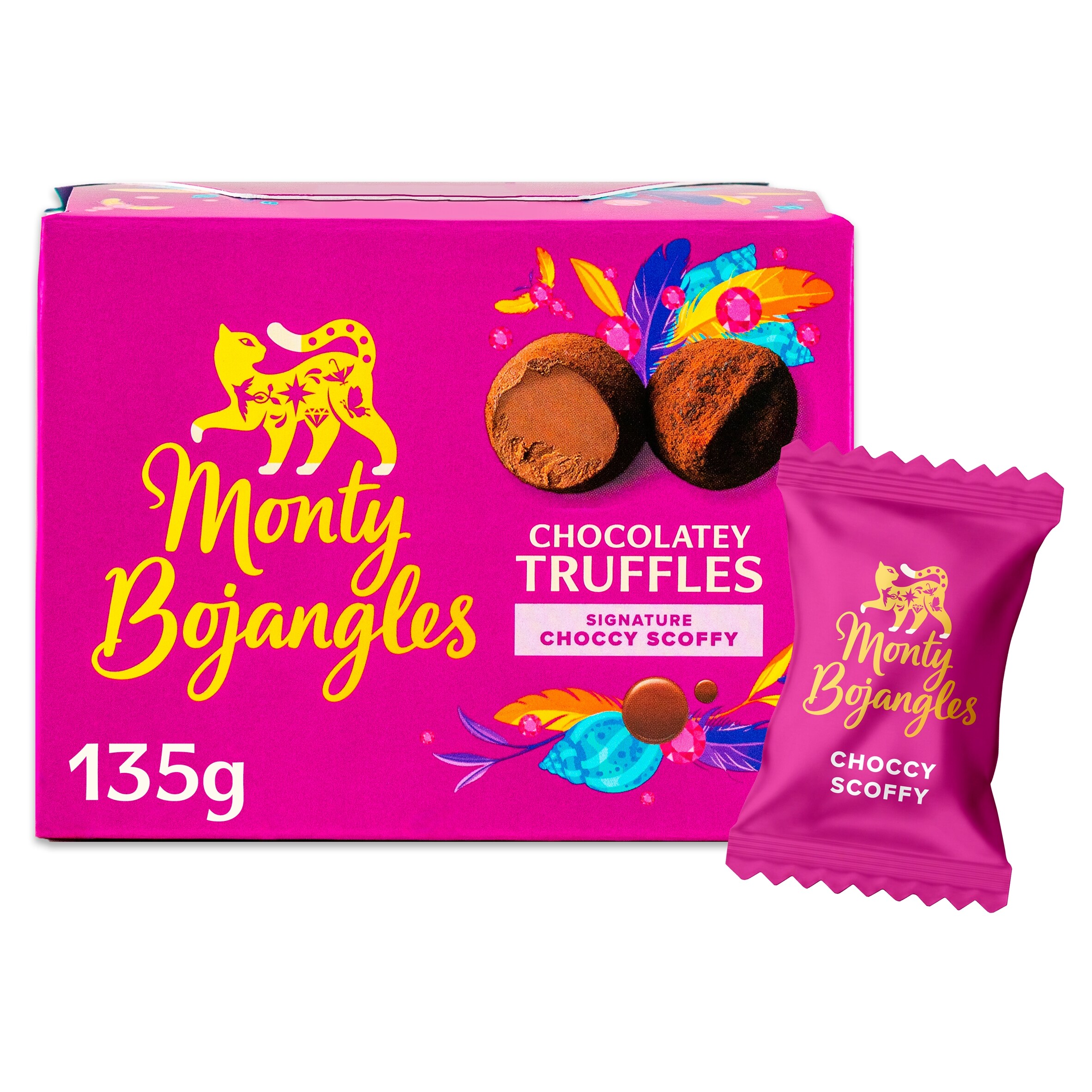 Monty Bojangles Choccy Scoffy Truffles 135G - Tesco Groceries