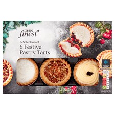 Tesco Finest Festive Pastry Tarts 6 Pack - Tesco Groceries