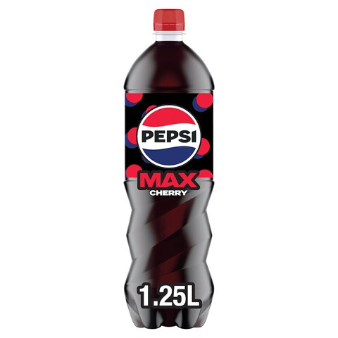 Pepsi Max Cherry No Sugar Cola Bottle 1.25L - Tesco Groceries