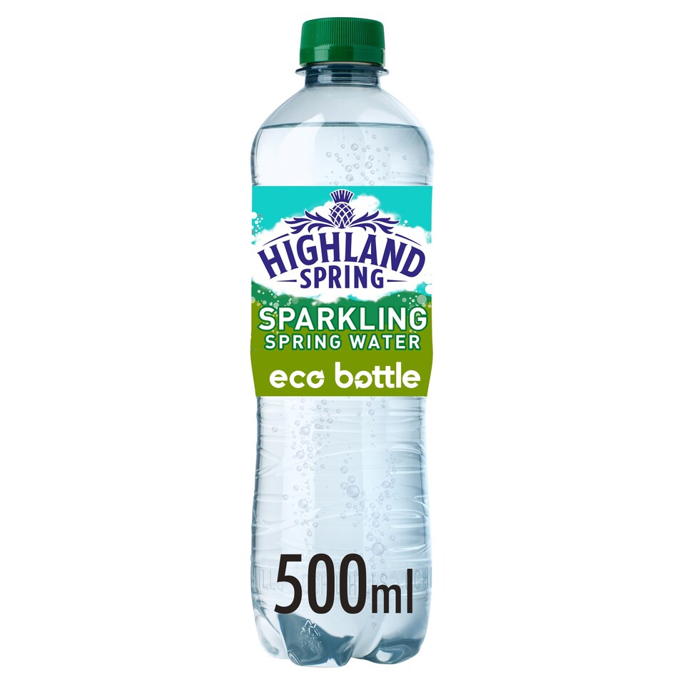 Highland Spring Sparkling Water Eco 500Ml - Tesco Groceries