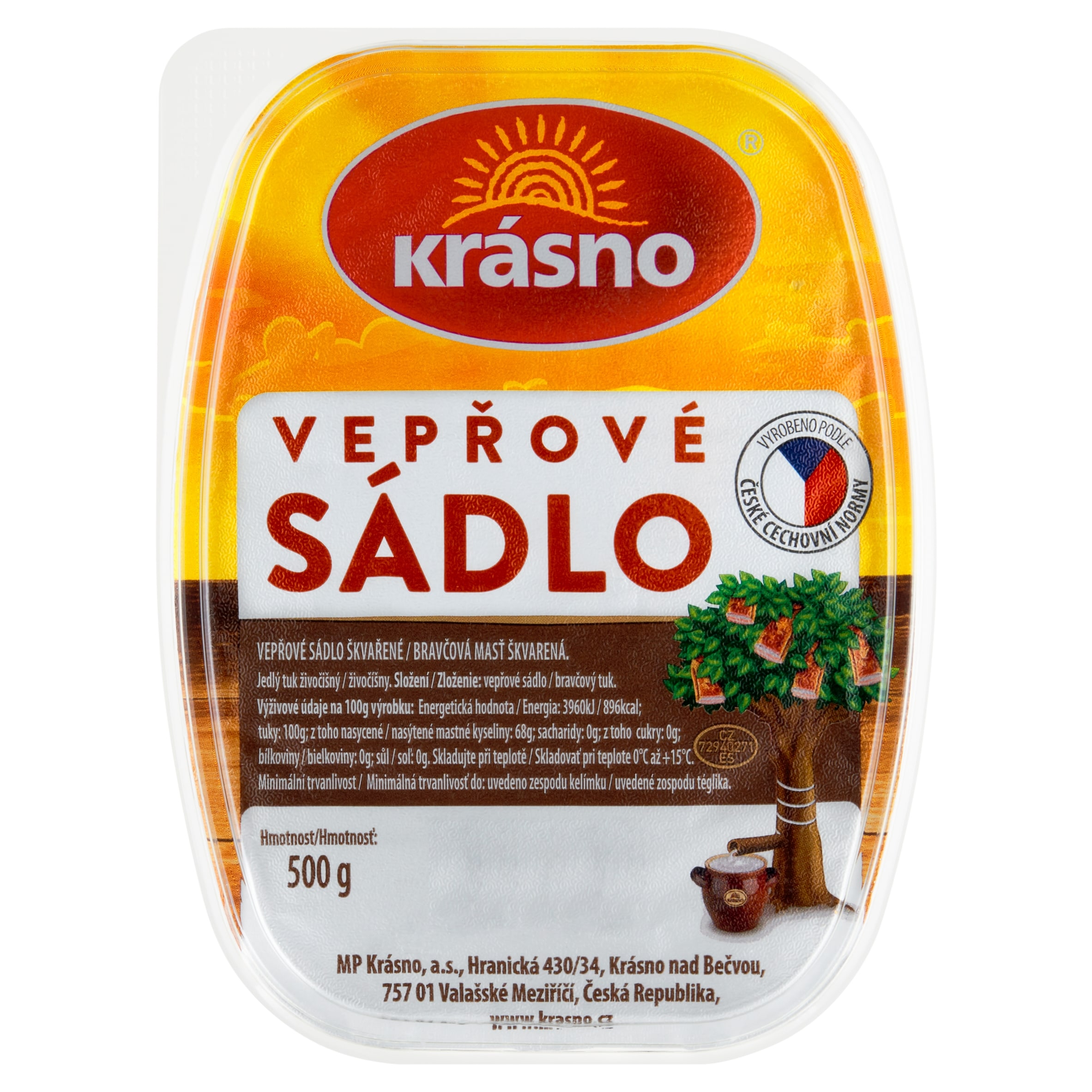 Krásno Vep&ové sádlo 500g - Tesco Groceries