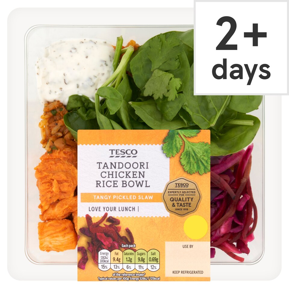 Tesco Tandoori Chicken Rice Bowl 240g - Tesco Groceries