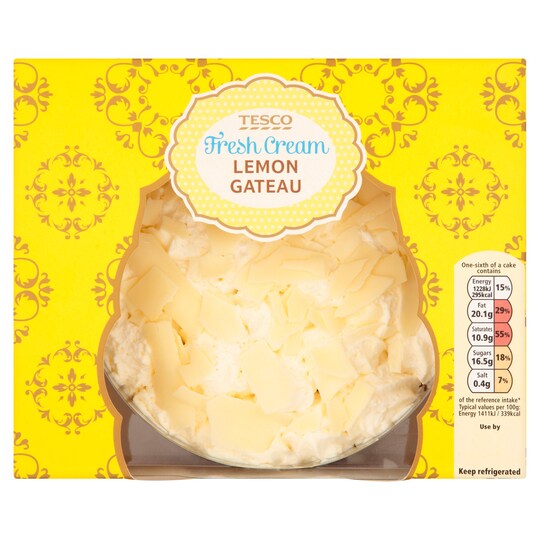 TESCO LEMON GATEAU 520G - Tesco Groceries