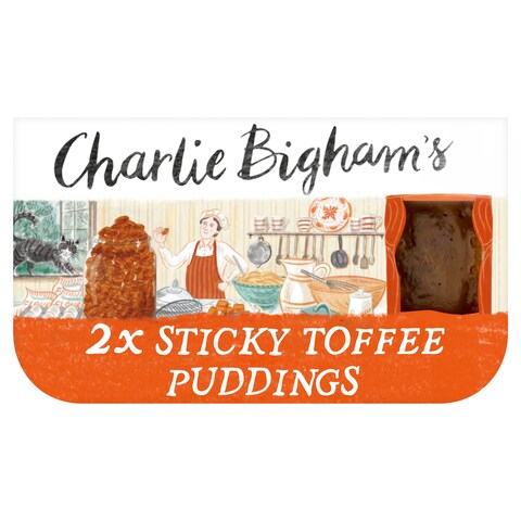 Charlie Bigham's 2 Sticky Toffee Puddings 200G - Tesco Groceries