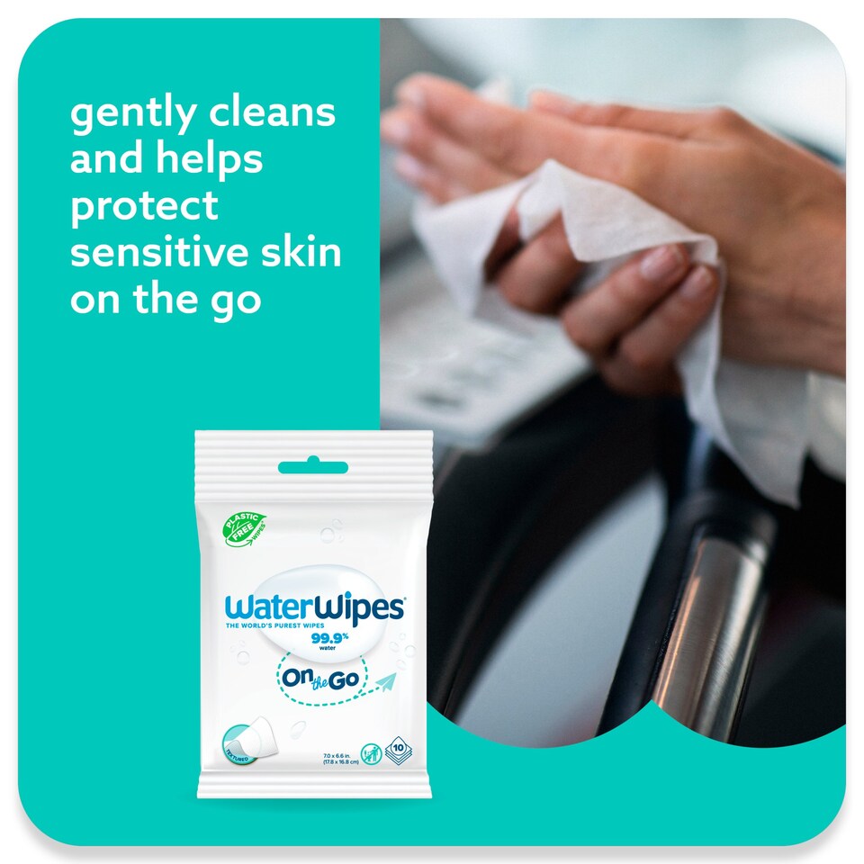 WaterWipes On The Go Wipes 10 Pack - Tesco Groceries