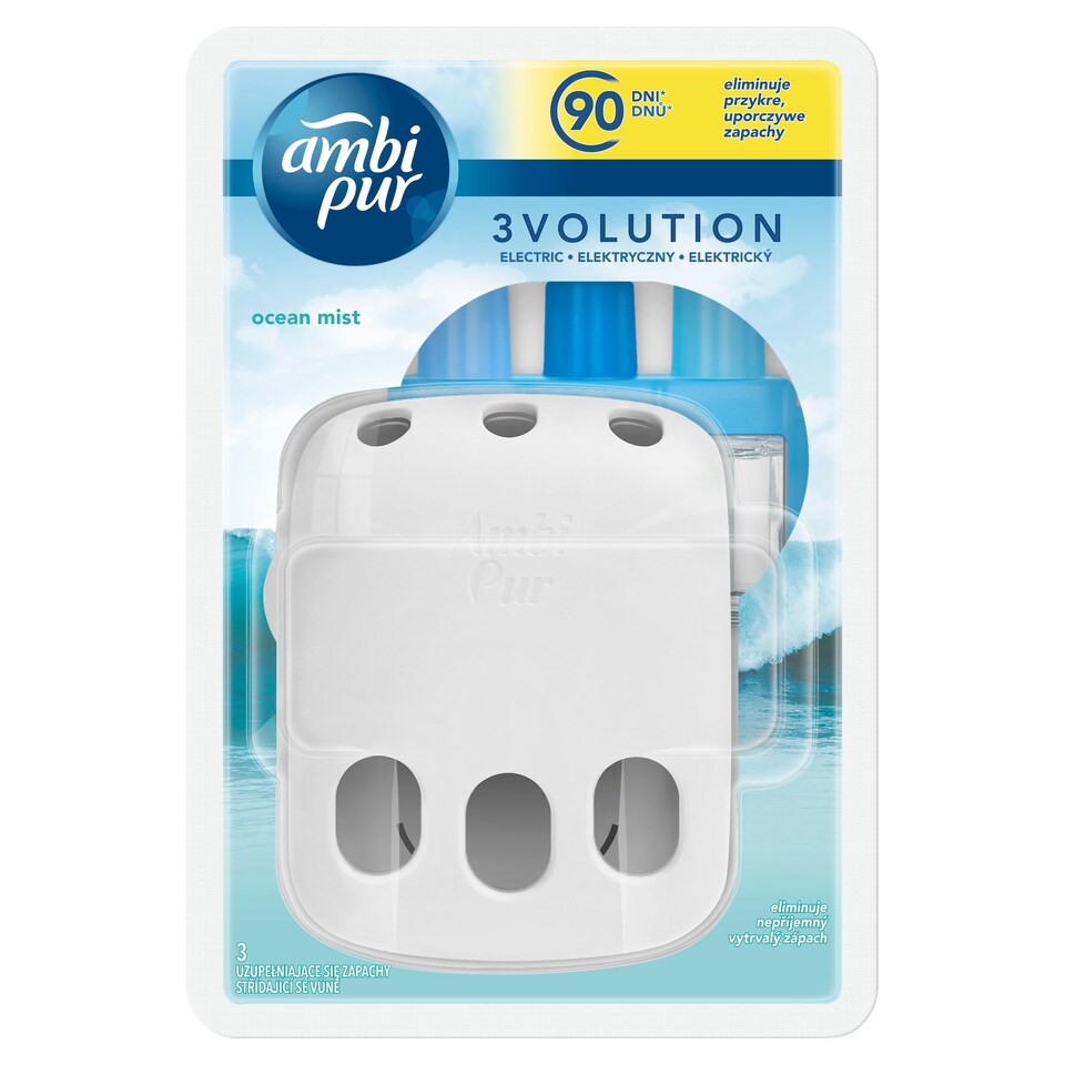 Ambi Pur 3Volution Air Freshener Plug-In Starter Kit Ocean Mist 20ml ...