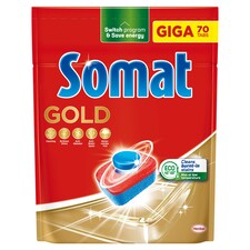 Somat Gold Tablets for the Dishwasher 70 pcs 1232 g - Tesco Groceries