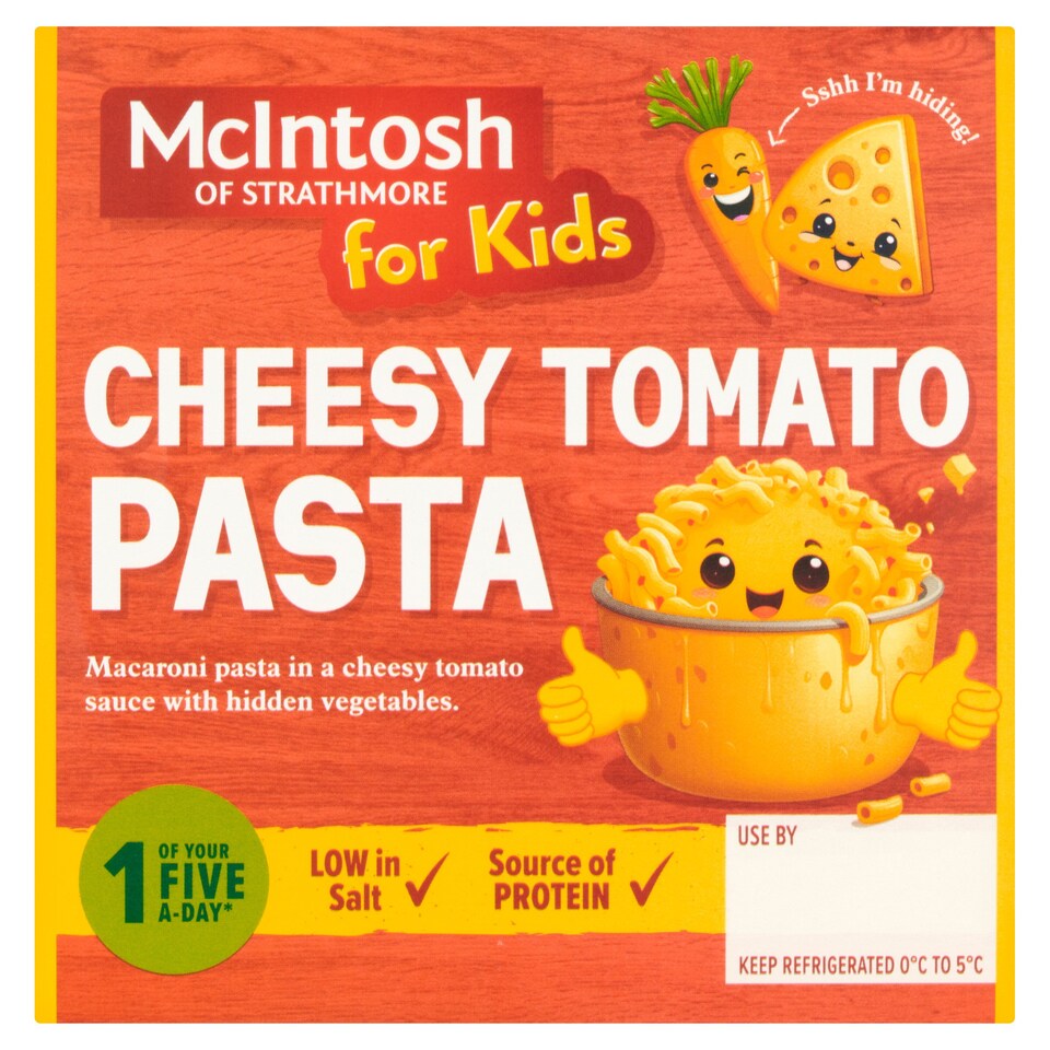 Mcintosh Kidz Cheesy Tomato Pasta 250G - Tesco Groceries