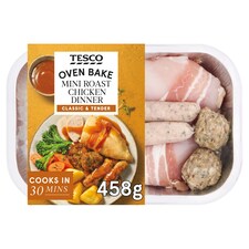 Tesco Mini Roast Chicken Dinner 458G - Tesco Groceries