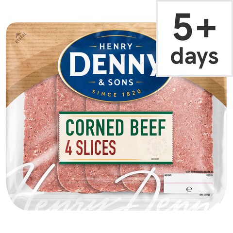 Denny Corned Beef 4 Slices - Tesco Groceries