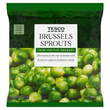 Tesco Quick-Frozen Brussels Sprouts 450 g - Tesco Groceries
