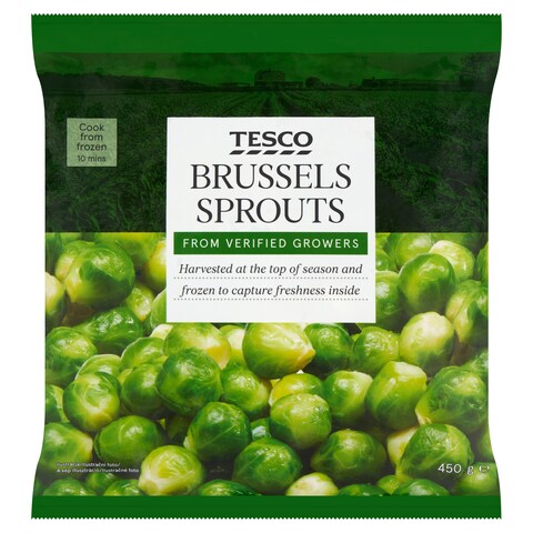Tesco Quick-Frozen Brussels Sprouts 450 g - Tesco Groceries