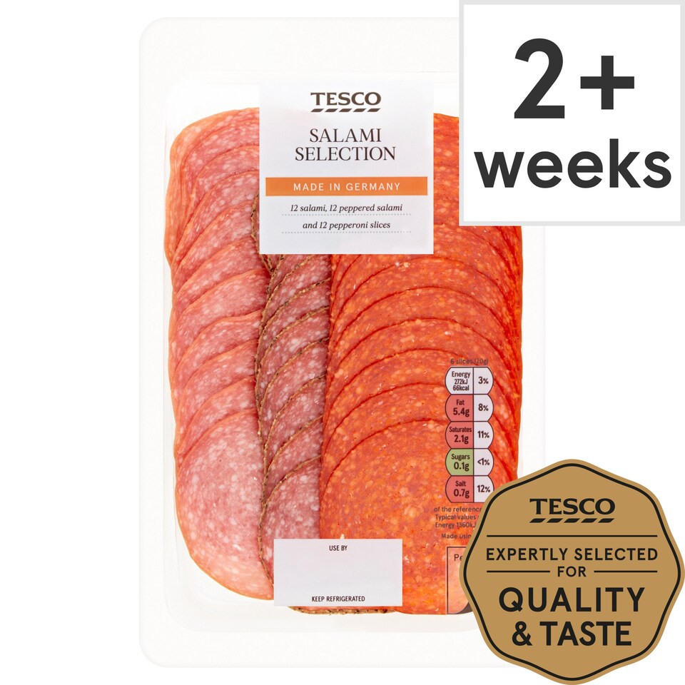 Tesco German Salami Selection 120G - Tesco Groceries