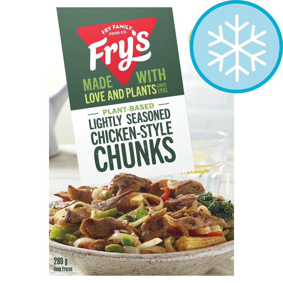 Fry's Plant Based Lightly Seasoned Chicken-Style Chunks 280g - Tesco ...