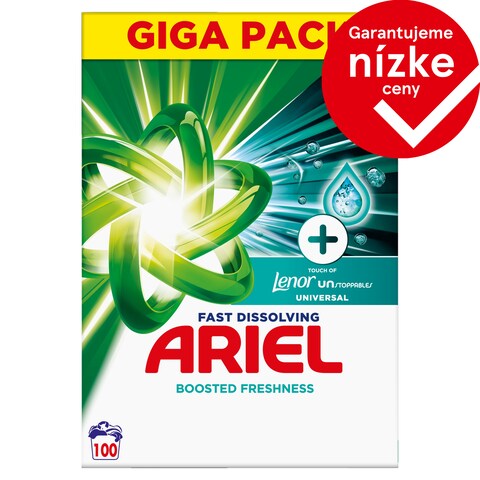 Ariel Washing Powder 5.5KG, 100 Washes, +Touch Of Lenor Unstoppables ...