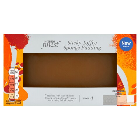 Tesco Finest Sticky Toffee Pudding 400 g - Tesco Groceries