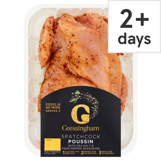 Gressingham Spatchcock Poussin 450G - Tesco Groceries