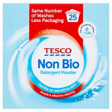 Tesco Non Bio. Washing Powder 25 Washes 1.625Kg - Tesco Groceries