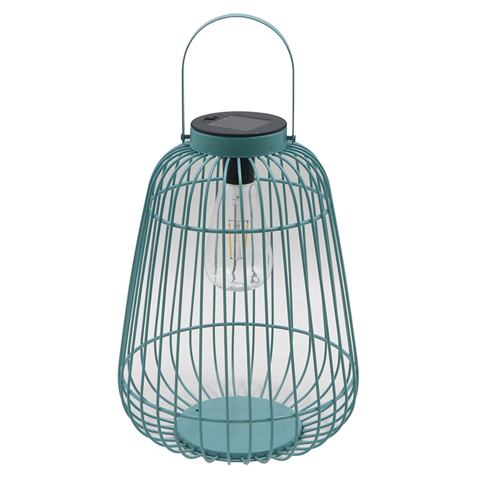 Tesco Blue Solar Metal Cage Lantern - Tesco Groceries