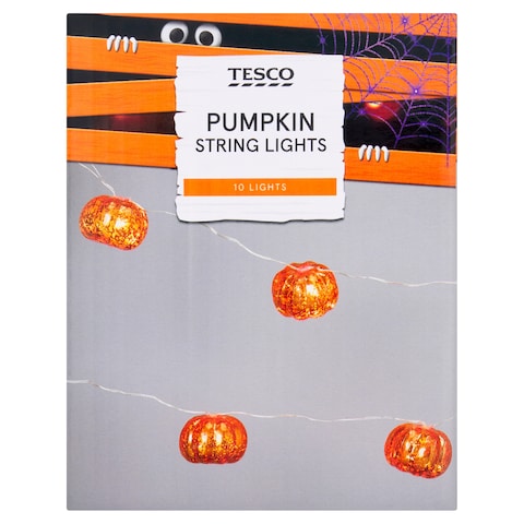 Tesco Halloween Pumpkin String Lights 10 Pieces - Tesco Groceries