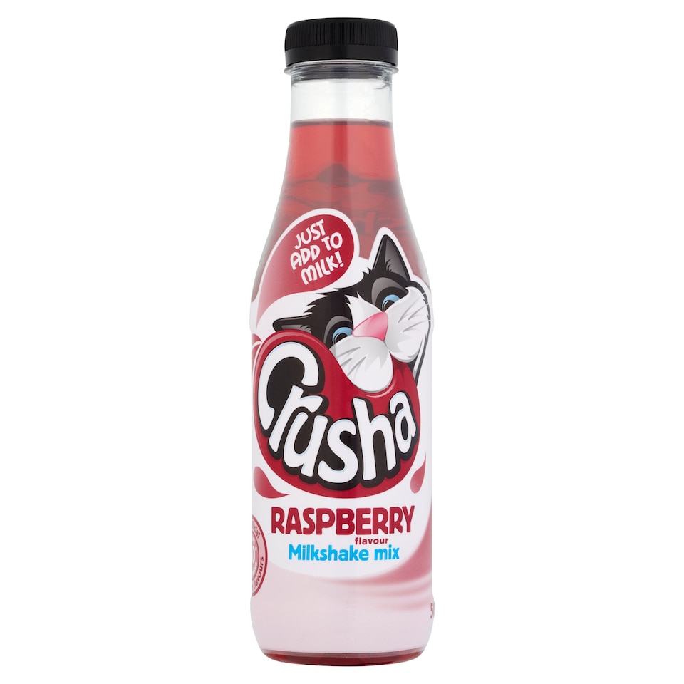 Crusha Raspberry Milkshake Mix 500Ml 20Servings - Tesco Groceries