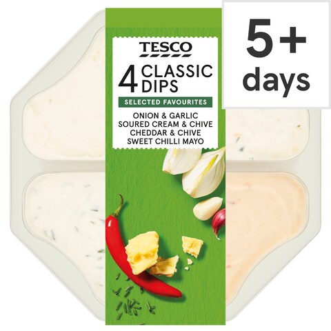 Tesco 4 Classic Dips 500g - Tesco Groceries