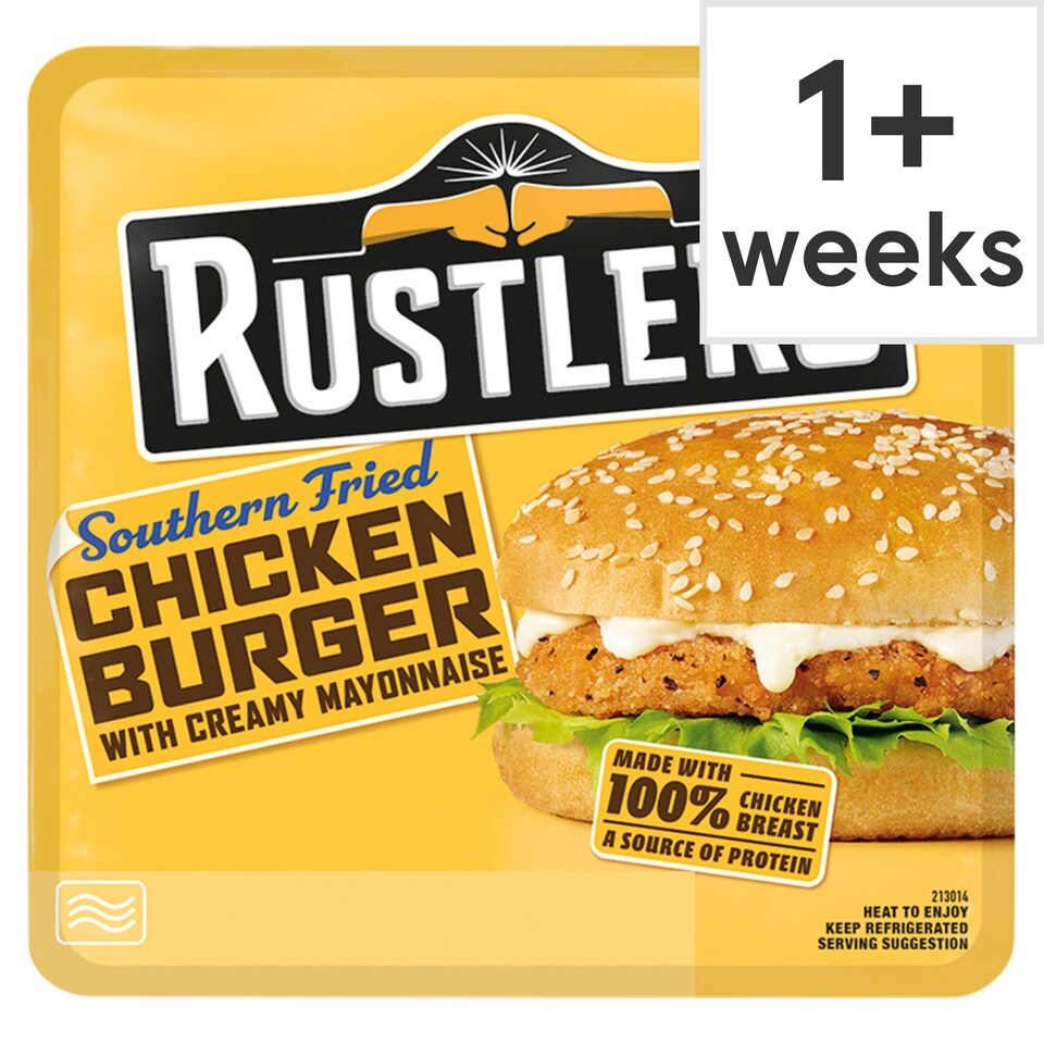 Rustlers Southern Fried Chicken Burger 132G - Tesco Groceries