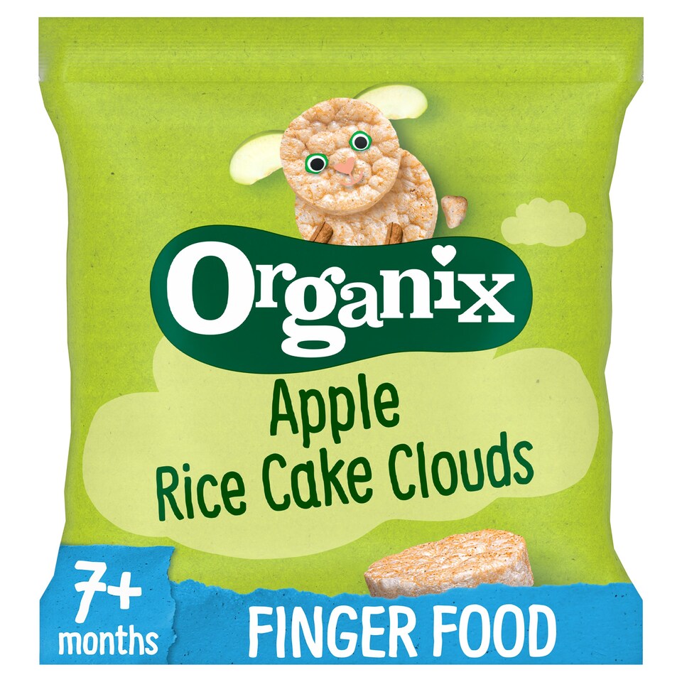 Organix Apple Rice Cake Clouds 18g - Tesco Groceries