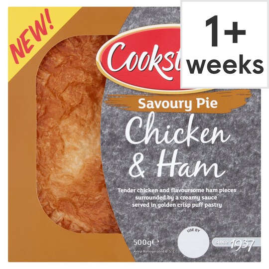Cookstown Chicken & Ham Pie 500G - Tesco Groceries
