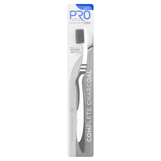 Pro Formula Complete Charcoal Soft Toothbrush - Tesco Groceries