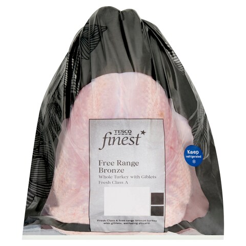Tesco Finest Free Range Bronze Turkey With Giblets Large 6KG - 6.99KG ...