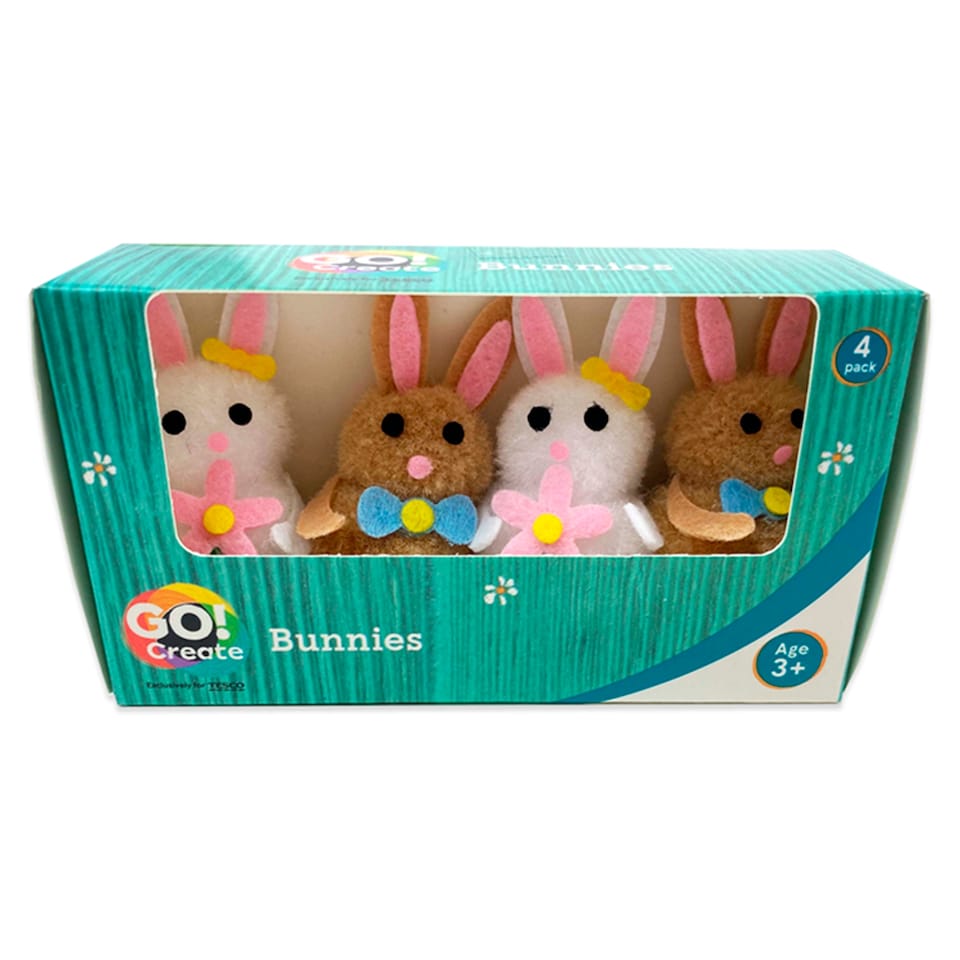 Go Create Easter Bunnies 4 Pack - Tesco Groceries