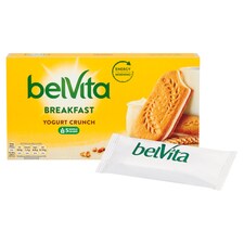 Belvita Sandwich Plain Yogurt Crunch 253G - Tesco Groceries