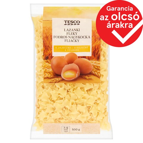 Tesco Frilled Large Square Dry Pasta with 4 Eggs 500 g - Tesco Groceries