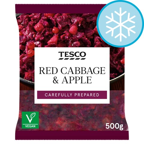 Tesco Red Cabbage & Apple 500G - Tesco Groceries