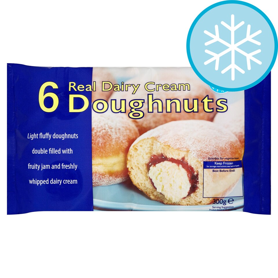 Country Style Cream Doughnuts 300G - Tesco Groceries