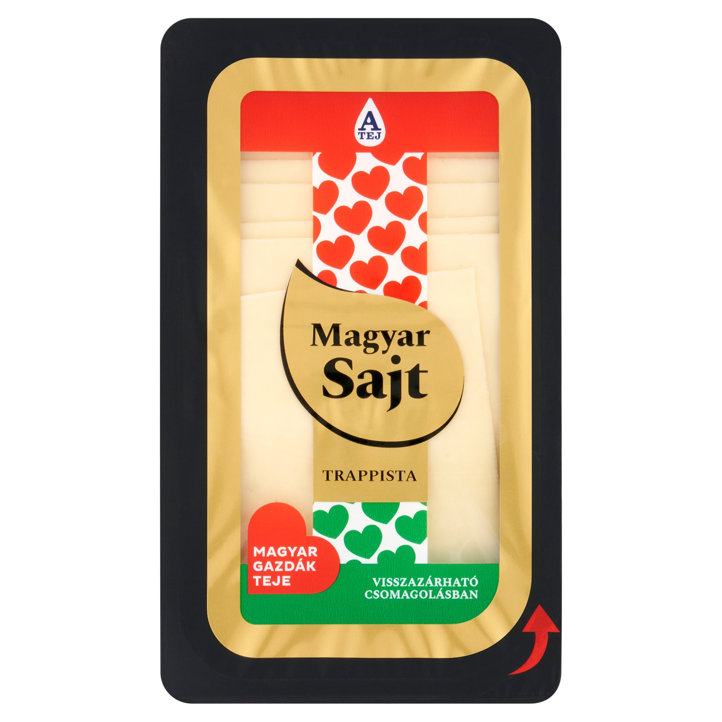 Magyar Trappista Sajt zsíros, félkemény, szeletelt trappista sajt 125 g ...