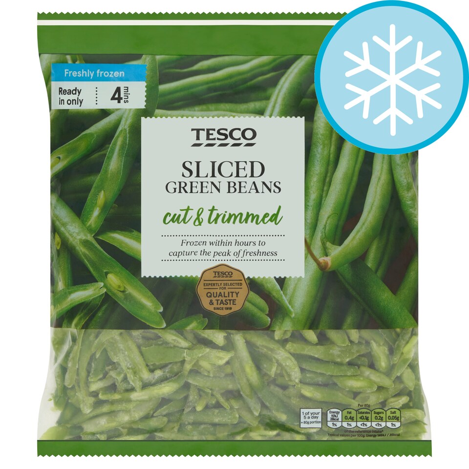 Tesco Sliced Green Beans 850G - Tesco Groceries