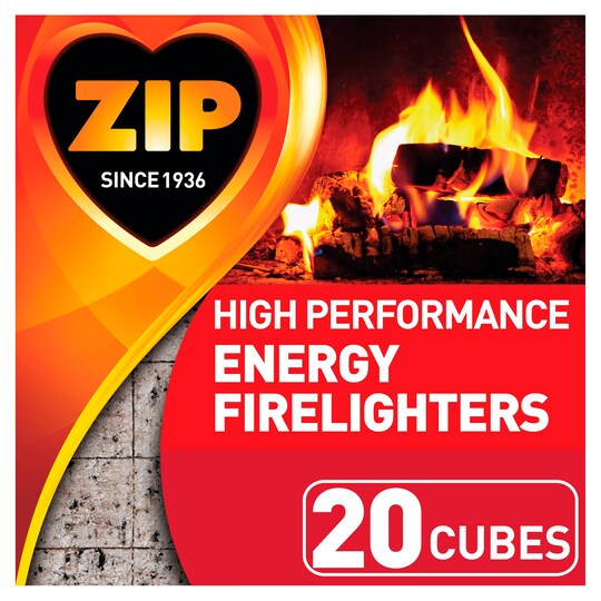 Zip Firelighter Cubes 20 Pack - Tesco Groceries
