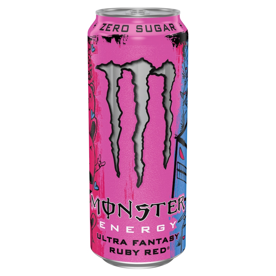 Monster Energy Ultra Fantasy Ruby Red Zero Sugar Drink 500ml - Tesco ...