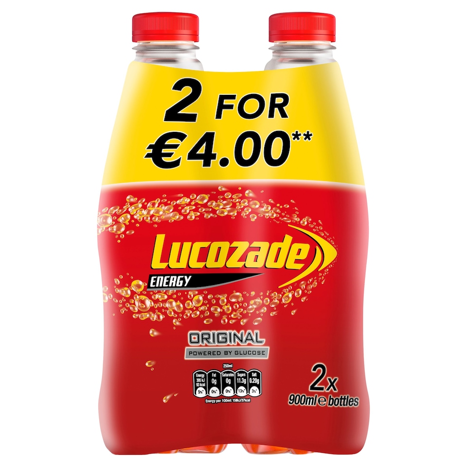 Lucozade Energy Original 2X900ml - Tesco Groceries