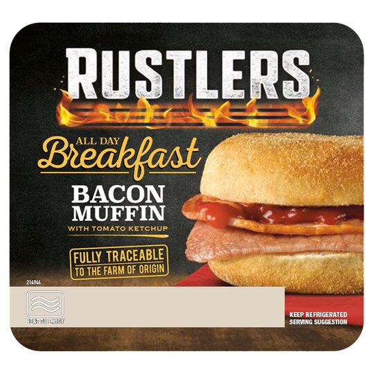 Rustlers Bacon Muffin 109G - Tesco Groceries