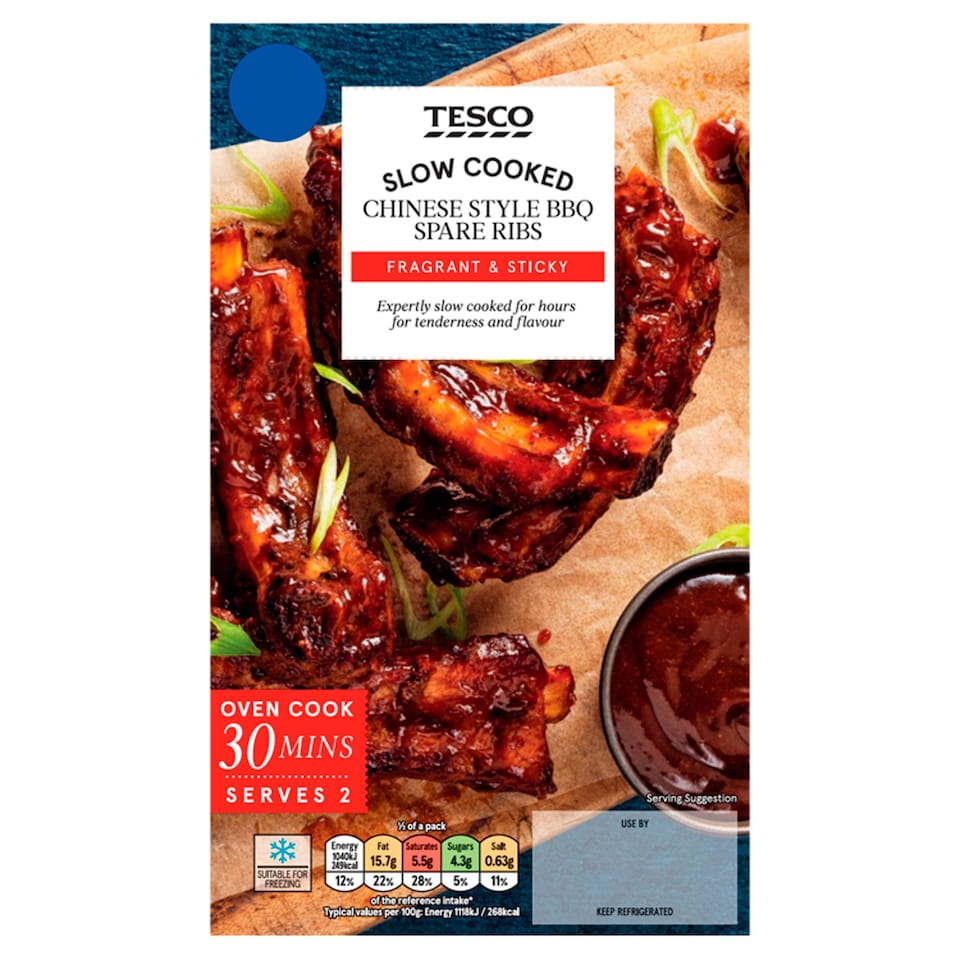 Tesco Slow Cooked Chinese BBQ Spare Ribs 400g - Tesco Groceries