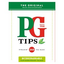 Pg Tips 240S Pyramid Teabags 696G - Tesco Groceries