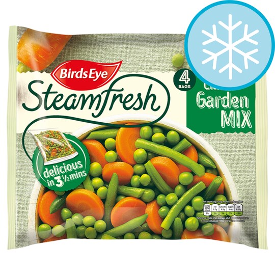 Birds Eye Steamfresh 4 Classic Garden Mix Vegetable 540G - Tesco Groceries