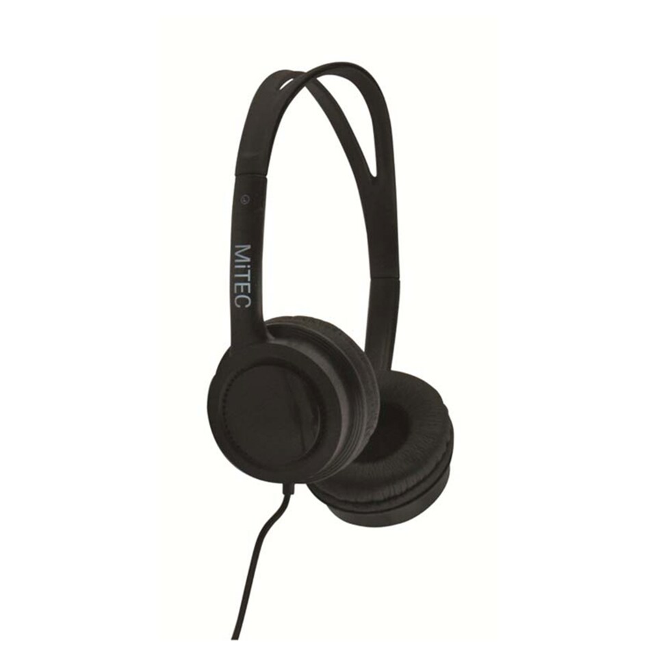 MiTec Easy Headphones Black - Tesco Groceries