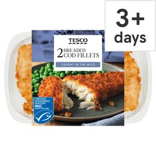 Tesco 2 Breaded Cod Fillets 300G - Tesco Groceries