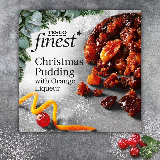 Tesco Finest Christmas Pudding Orange Liquor 100g Tesco Groceries